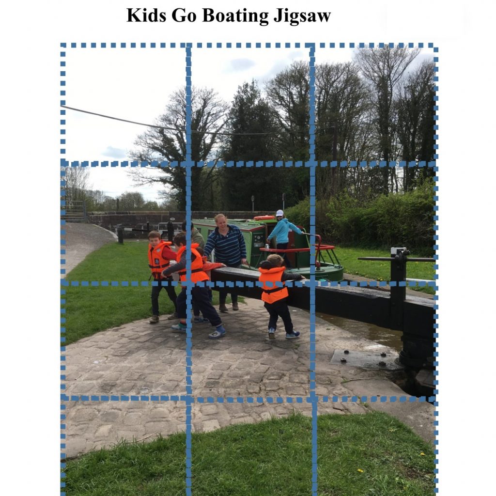 Kids go boating Jigsaw - Canal Cruising